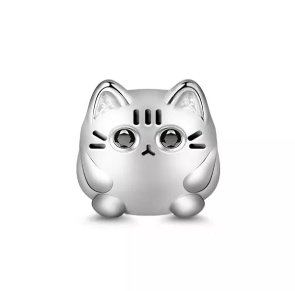 Charm Gatito kawaii de plata s925