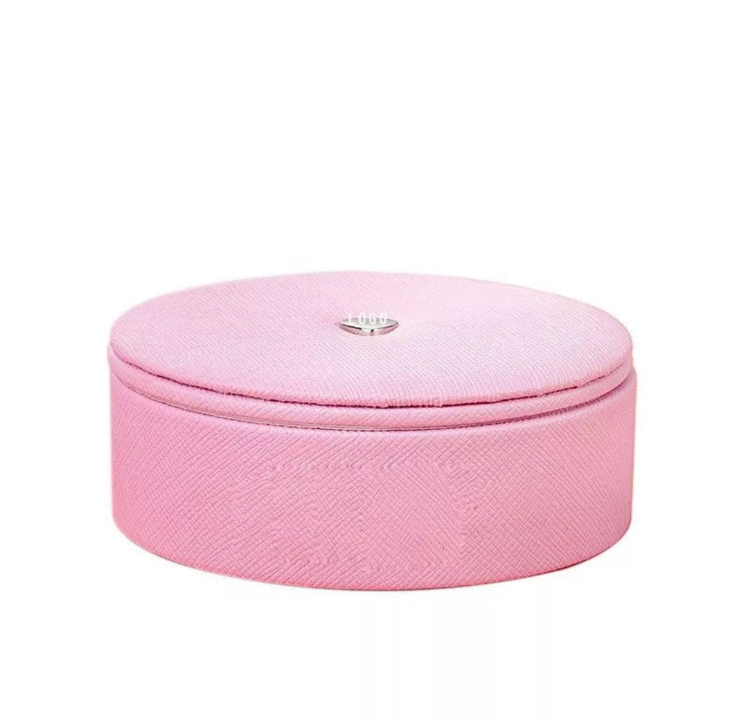 Joyero rosa circular 𝔼𝕟𝕥𝕣𝕖𝕘𝕒 𝕀𝕟𝕞𝕖𝕕𝕚𝕒𝕥𝕒