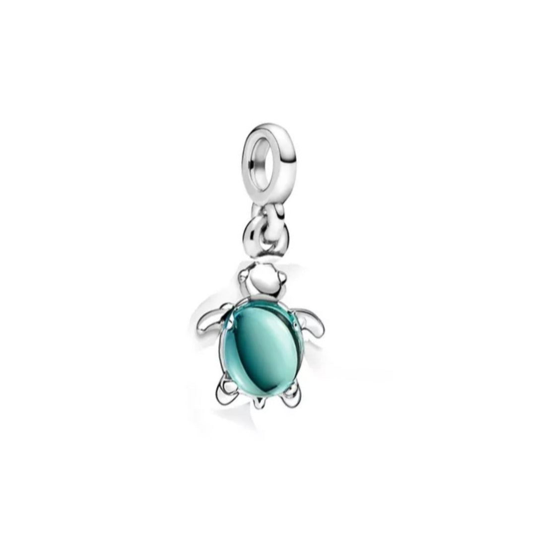 Charm tortuga azul Pan Me de plata s925